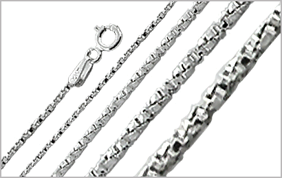 Wholesale Twisted Box Chains for Sale | 925 Silver Twisted Box Chains