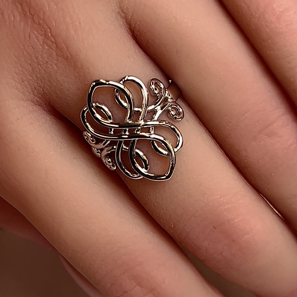 Wholesale Sterling Silver Unique Celtic Ring for Sale - Wholesale Sparkle