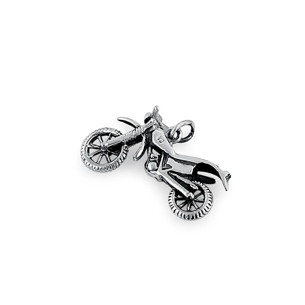 Sterling Silver Motorcycle Pendant for sale.