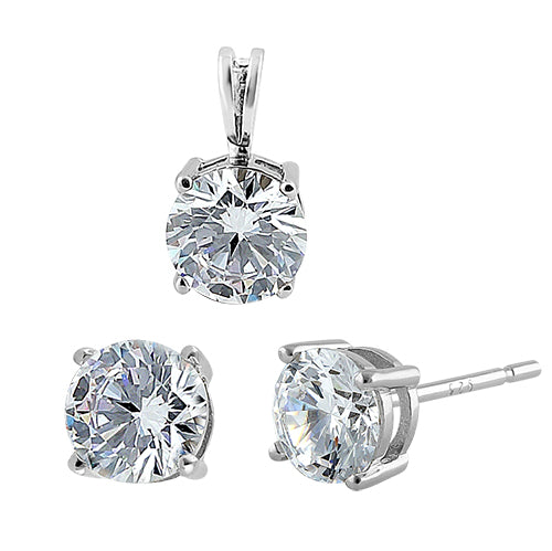 Wholesale Sterling Silver Clear CZ Set for Sale