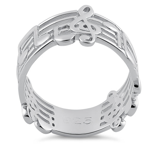 Wholesale Sterling Silver Musical Notes Ring for Sale | Wholesale Sparkle